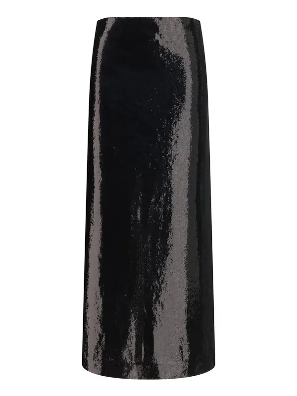 TOTEME Sequined Skirt - Black