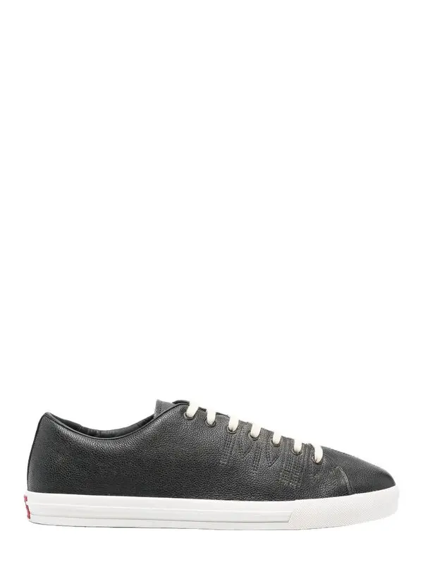 Prada Low-top Sneakers With Debossed Logo - Black