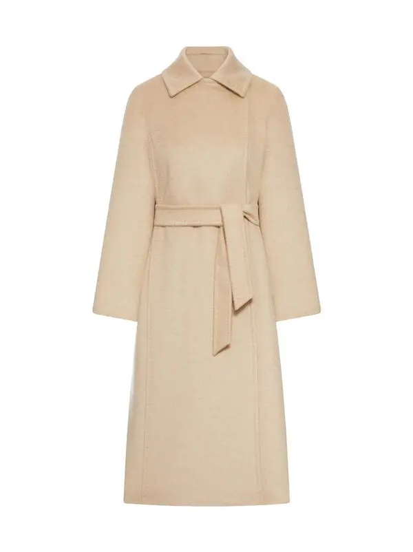 Max Mara Riccio Camel Coat - Multicolor