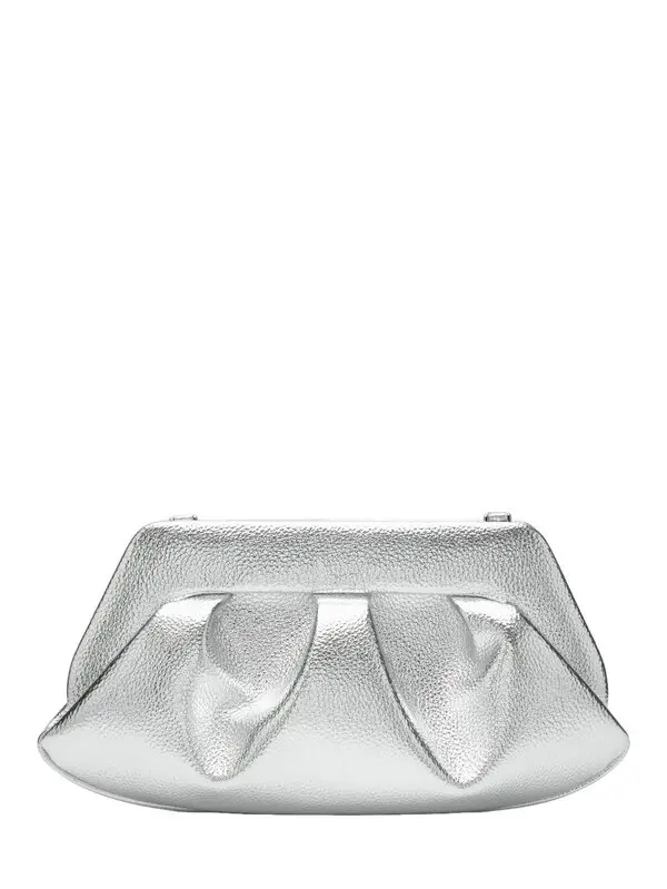 THEMOIRÃ¨ Themoirè Emera Clutch In Eco Leather - Silver
