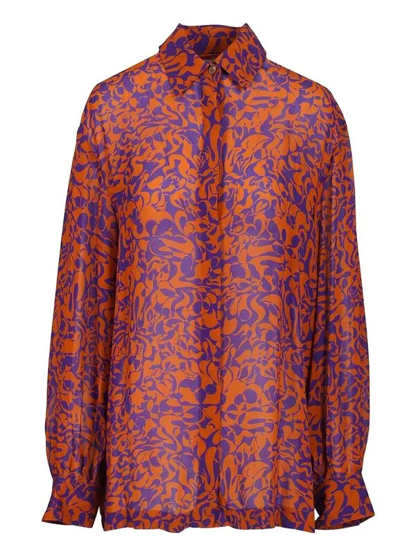 Dries Van Noten Psychedelic Print Oversized Shirt - Multicolor
