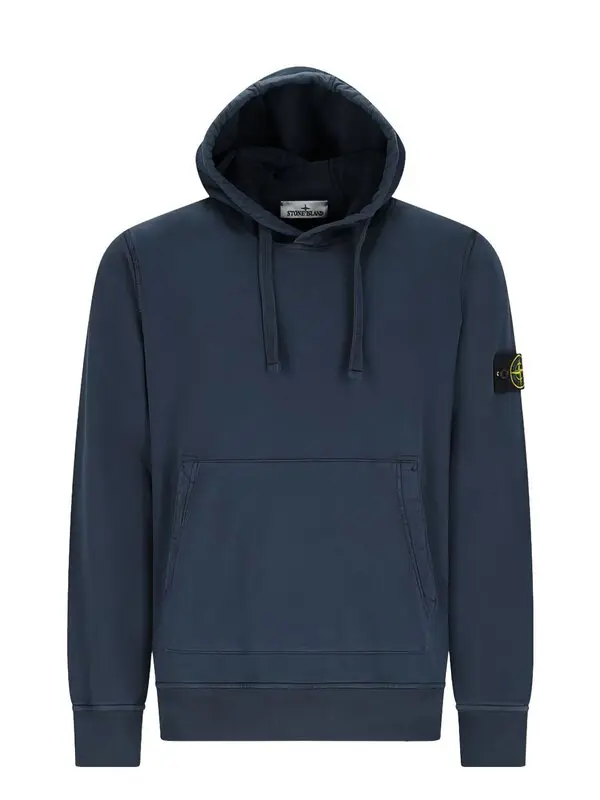 Stone Island Logo Cotton Hoodie - Multicolor