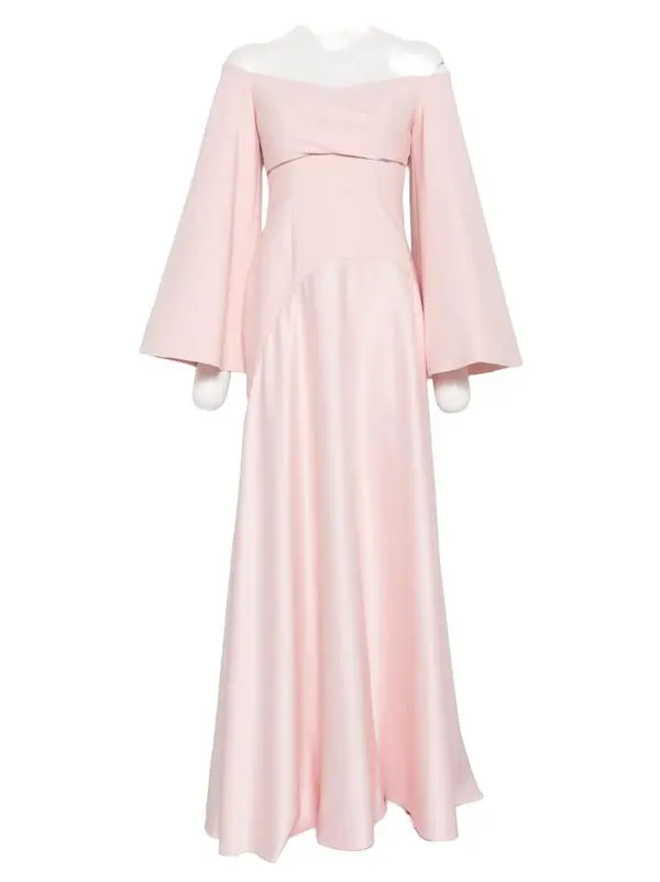Solace London Rina Maxi Dress With Flared Sleeves - Multicolor
