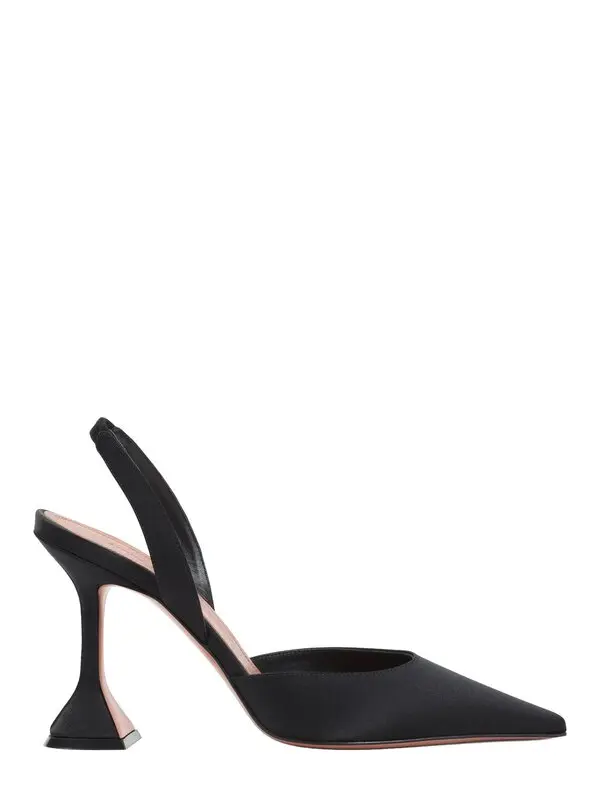 Amina Muaddi Holli 95 Slingback Pumps - Black