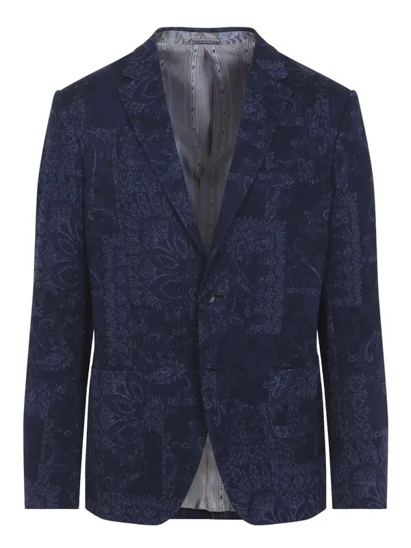 Etro Roma Jersey Sport Jacket - Blue