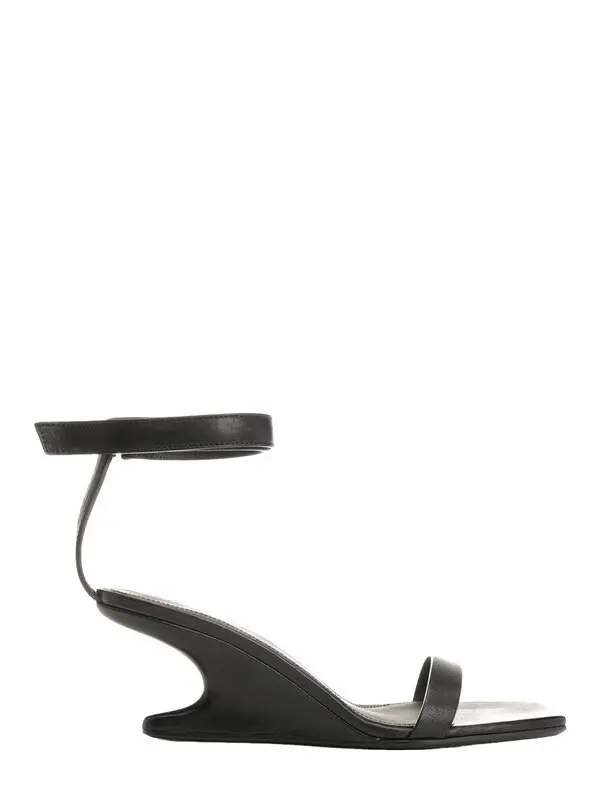 Rick Owens Cantilever Sandals With Strap Closure - Black
