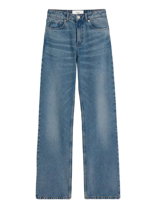 AMI Paris Large Fit Denim Jeans - Multicolor