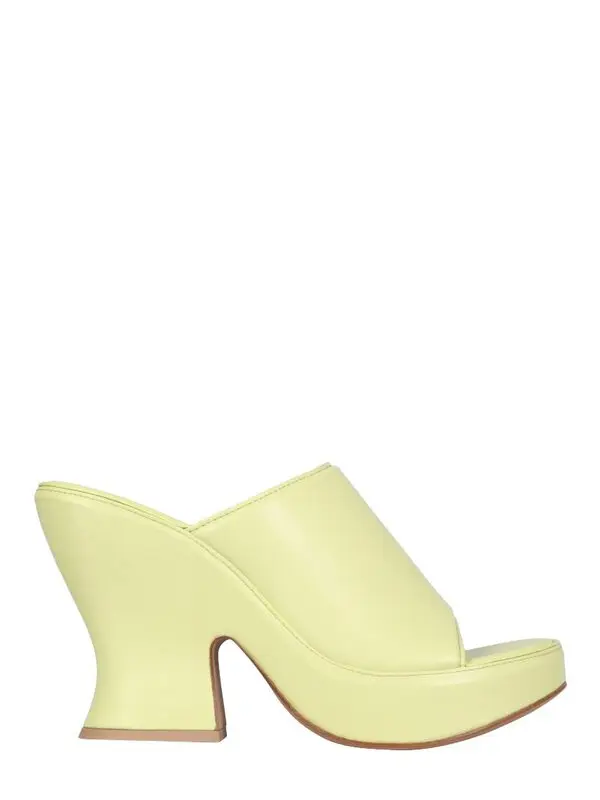Bottega Veneta Wedge Sandals - Yellow
