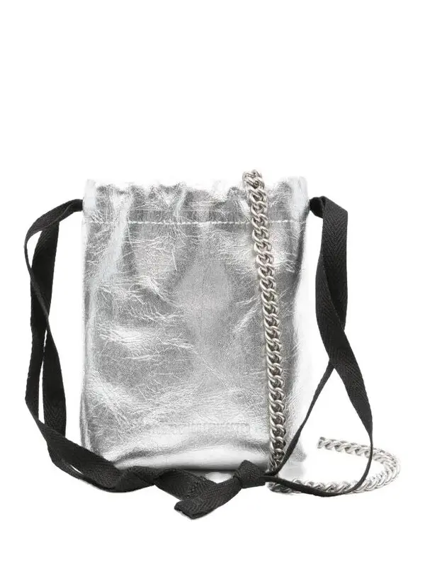 ANN DEMEULEMEESTER Gael Soft Small Hand Bag - Silver