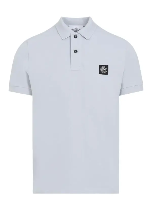 Stone Island Logo Cotton Polo Shirt - Multicolor
