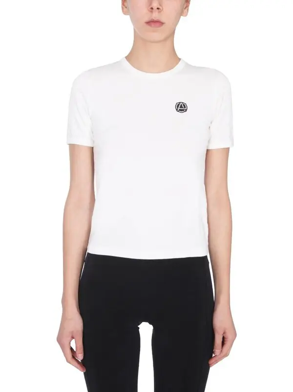 AMBUSH Slim Fit Embroidered Logo T-shirt - White
