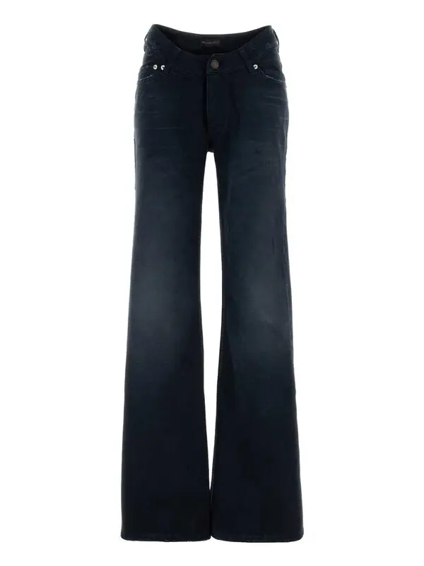 Balenciaga Navy Denim Jeans - Blue