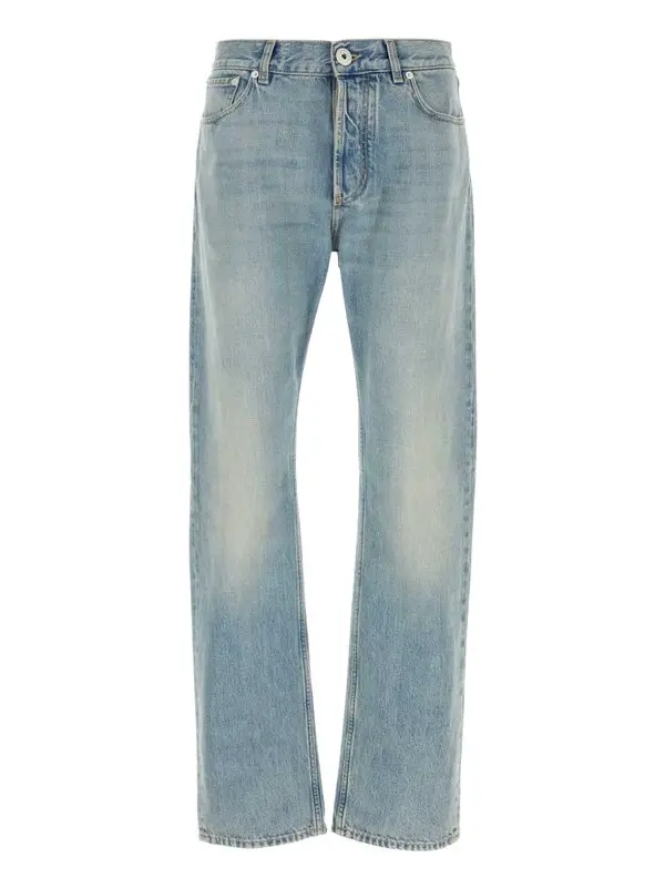 Alexander McQueen Light Wash Denim Jeans - Blue