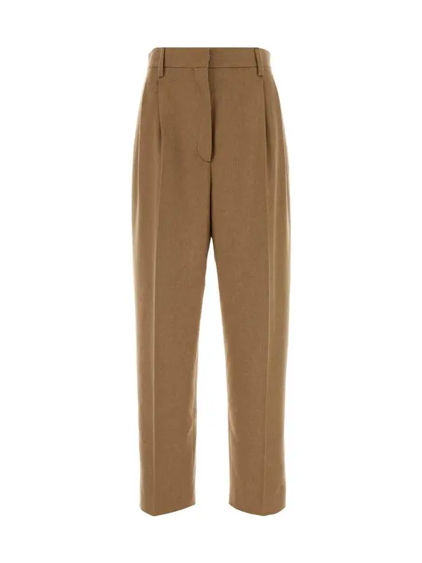 Prada Camel Wool Pants - Brown