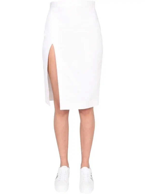 Dsquared2 Skirt With Back Zip - White