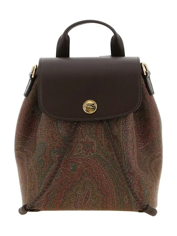 Etro Essential Small Paisley Jacquard Backpack - Multicolor