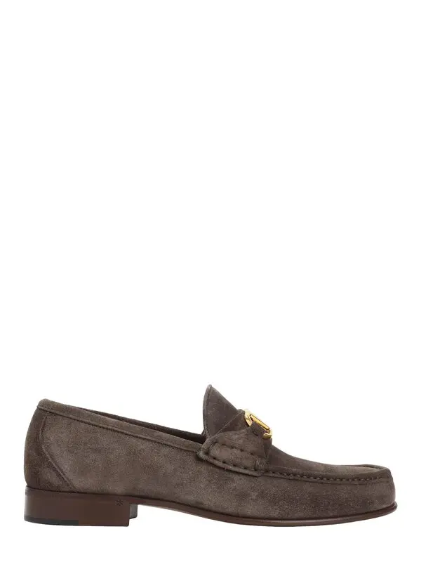 Valentino Garavani Suede Loafer - Gray