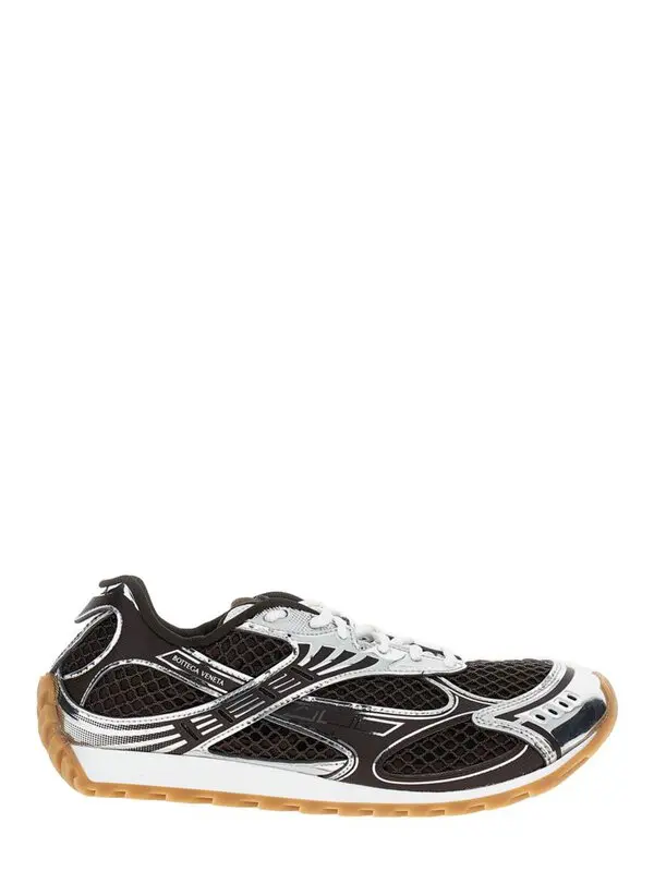 Bottega Veneta Orbit Technical Fabric And Mesh Lace-up Sneakers - Multicolor