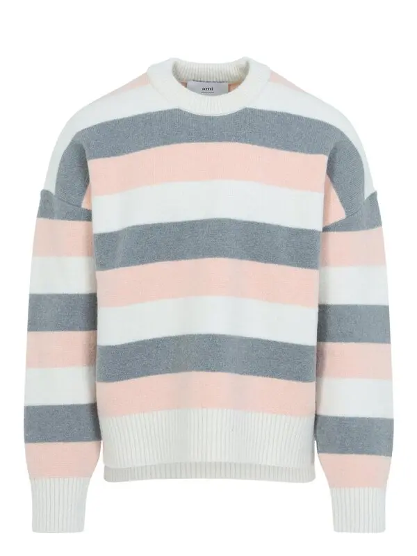 Ami Striped Crewneck Sweater - Multicolor
