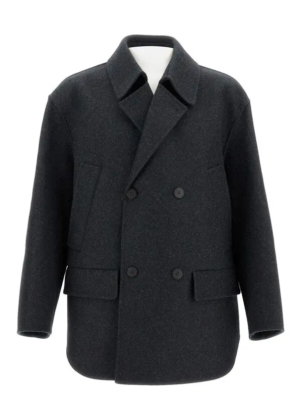 Fendi Double-breasted Peak Lapel Wool Jacket - Multicolor