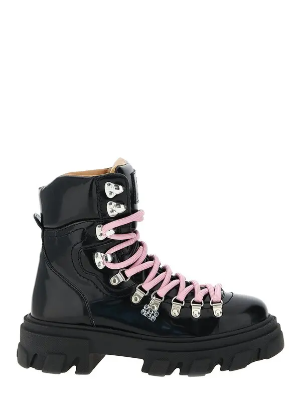 GANNI Cleated Mountain Amphibian Boots - Black