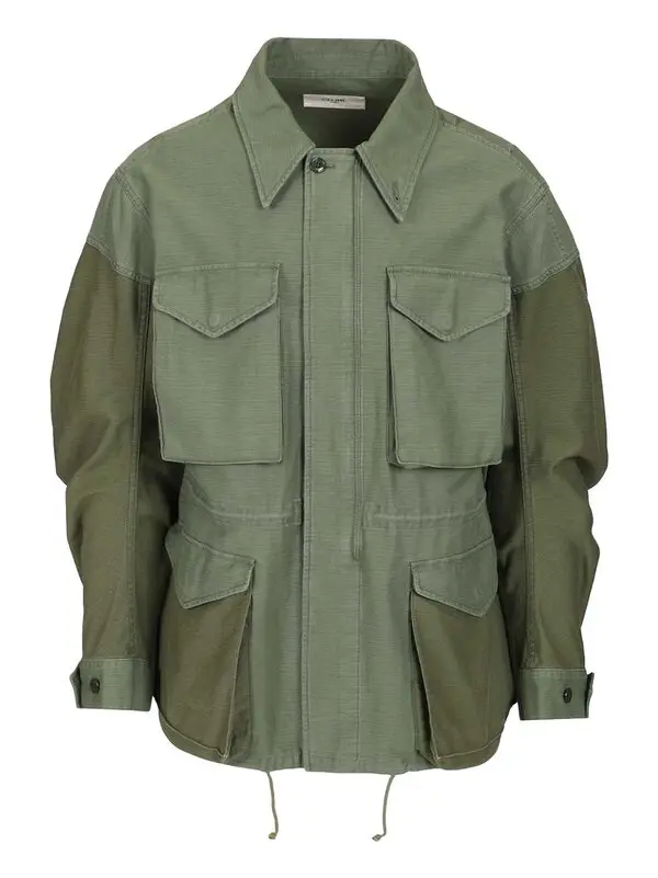 Celine Cotton Satin Parka - Green