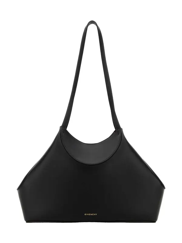 Givenchy Small Facet Shoulder Bag In Leather - Black