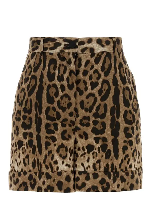 Dolce & Gabbana Printed Poplin Shorts - Multicolor