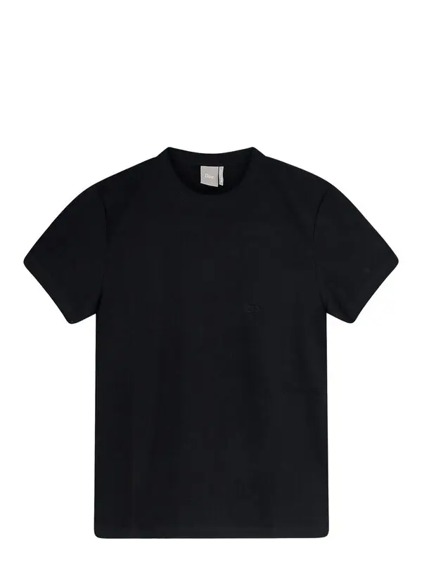 Dior Cotton T-shirt With Tone-on-tone Embroidered Cd Logo - Multicolor