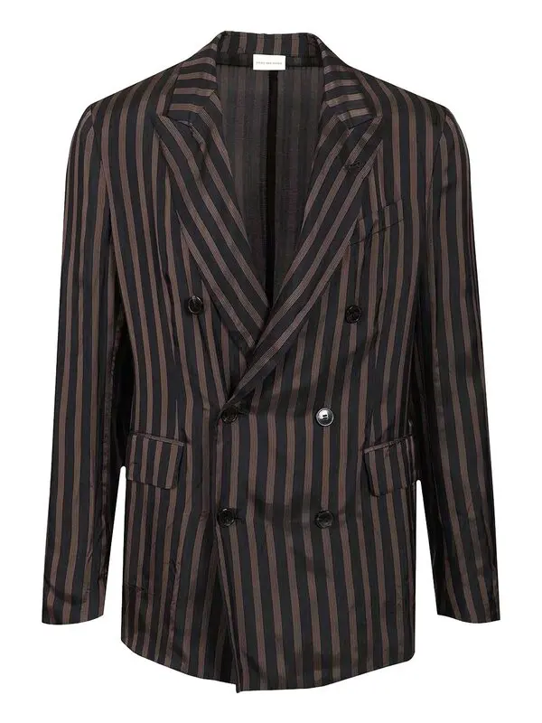 Dries Van Noten Unstructured Cupro Blazer - Blue