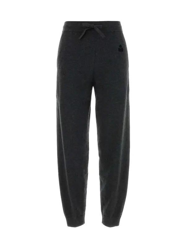 Isabel Marant Étoile Slate Cotton Blend Kira Joggers - Gray