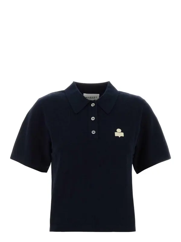 Isabel Marant Étoile Althea Polo Shirt - Blue