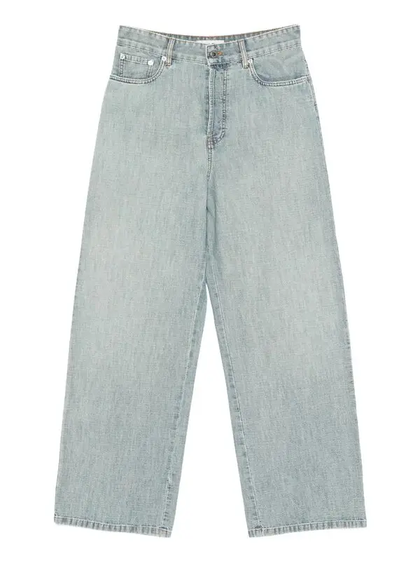 Miu Miu Denim Wide-leg Jeans - Blue