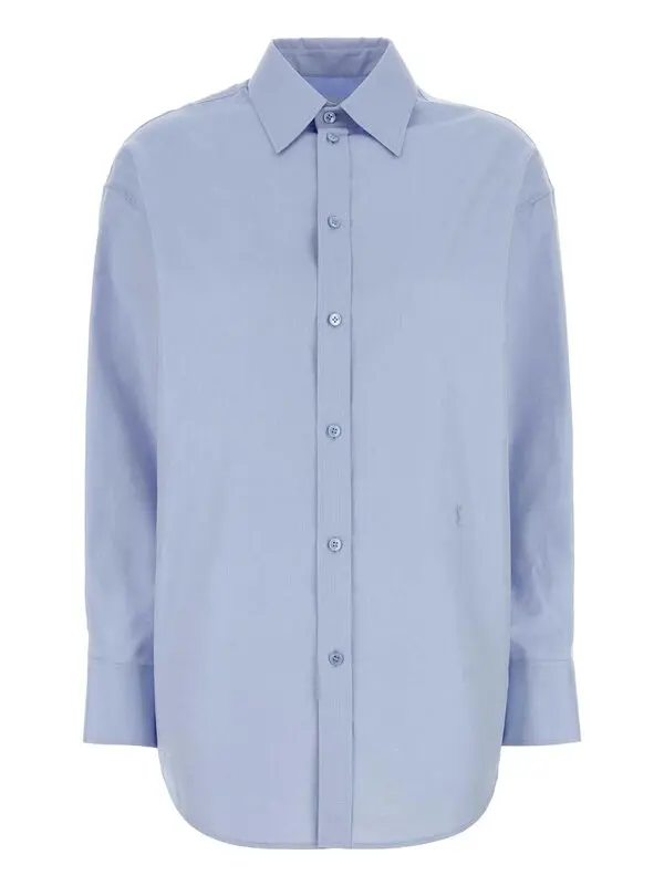 Saint Laurent Powder Oxford Shirt - Blue
