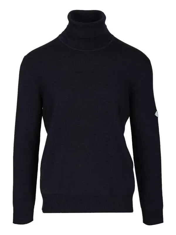 Bottega Veneta Navy Wool Turtleneck Sweater - Blue