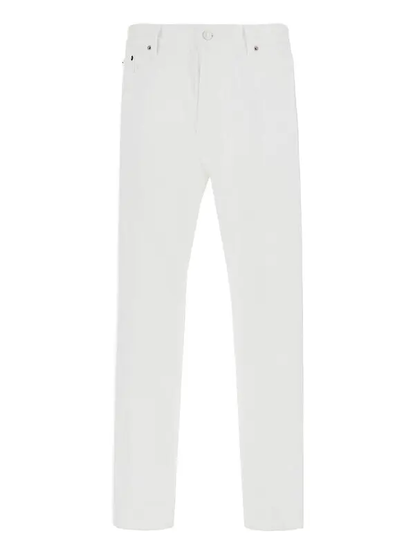 Celine Boyfriend Cotton Trousers - Multicolor