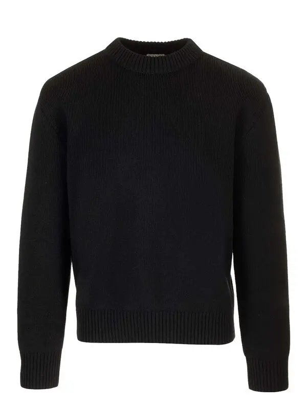 Bottega Veneta Wool Crew Neck Sweater - Black