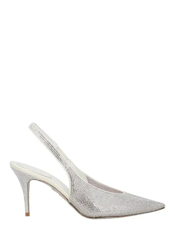 Rene Caovilla Jinny Slingback Pumps - Silver