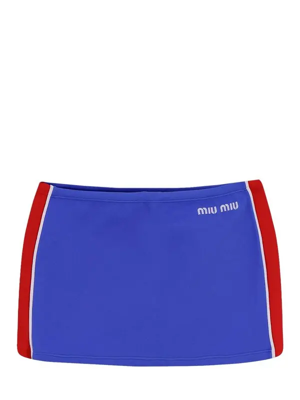 Miu Miu Recycled Material Mini Skirt - Multicolor