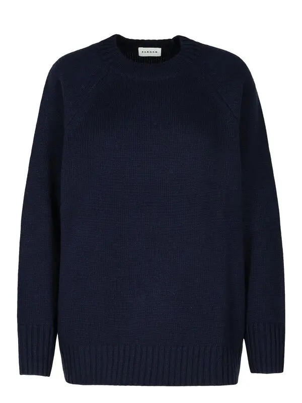 P.a.r.o.s.h Ribbed Cashmere Sweater - Blue