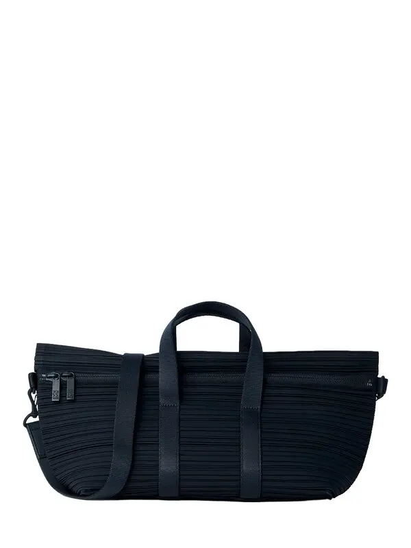 Issey Miyake Pleated Crossbody Bag - Black