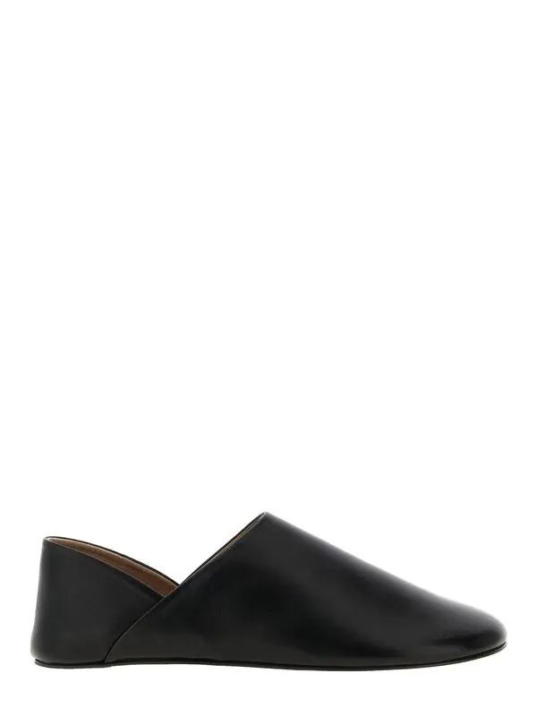 JW Anderson Babouche' Nappa Leather Mules - Black