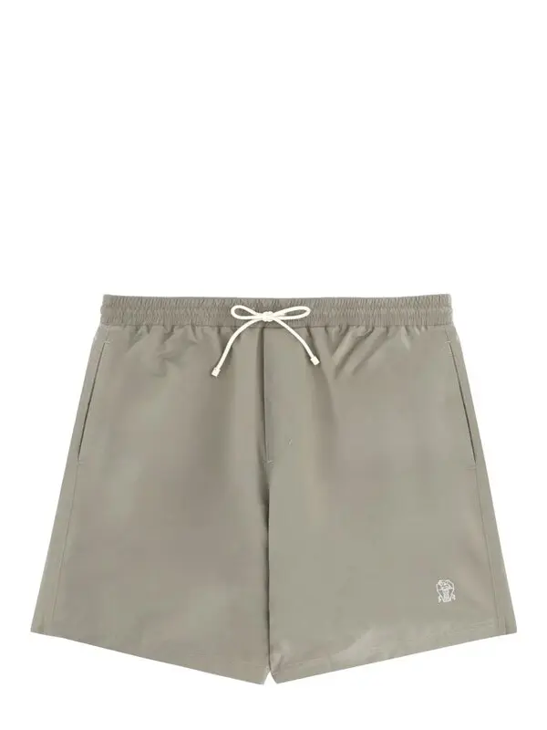 Brunello Cucinelli Logo Swim Shorts - Cream