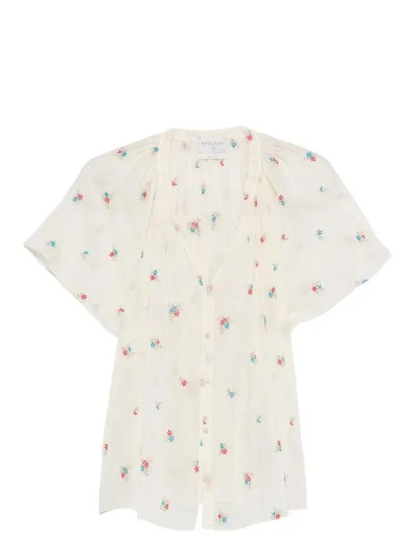 FORTE_FORTE Embroidered Cotton Shirt - Multicolor