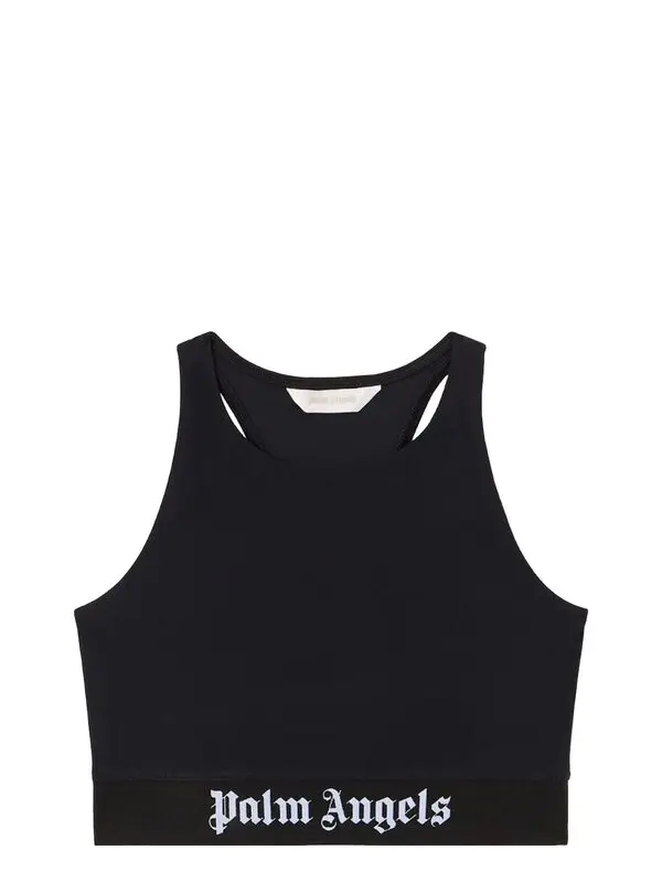 Palm Angels Black Logo Bandeau Top - Multicolor