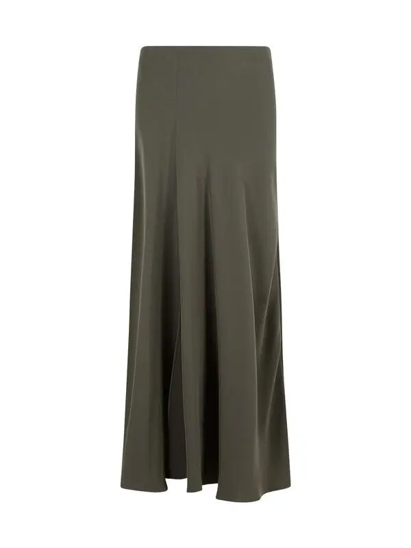 P.a.r.o.s.h Long Skirt With Split Hem - Gray