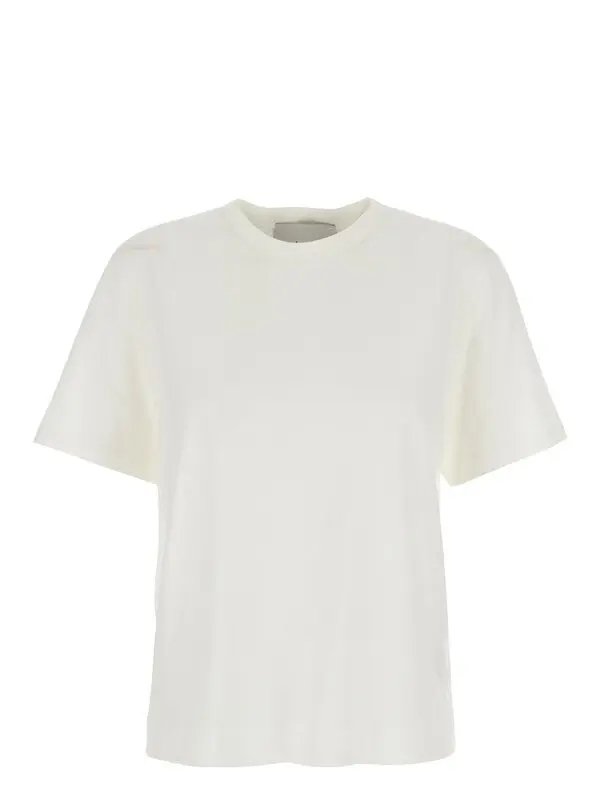 Ami Cotton T-shirt With De Coeur Patch - Multicolor