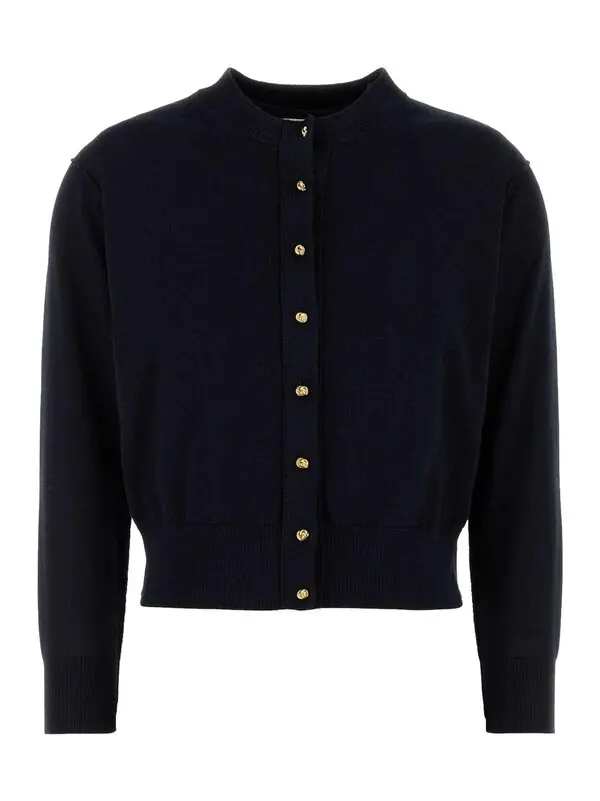 Bottega Veneta Midnight Cotton Blend Twin-set - Blue
