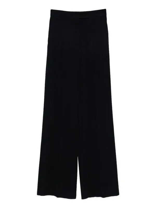 Max Mara Wide Leg Wool Trousers - Multicolor