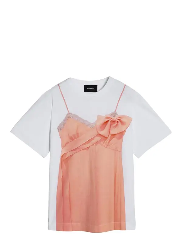 Simone Rocha Trompe L'oeil Print T-shirt - Multicolor